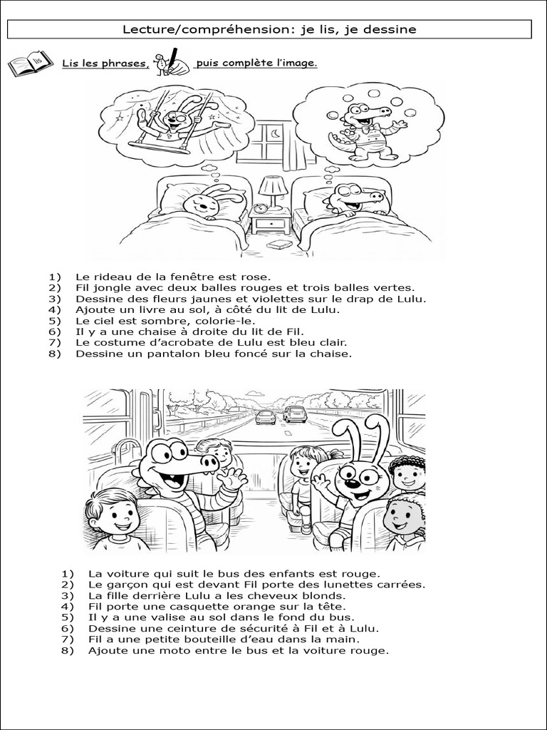 Lis Et Dessine 2 | PDF | Bleu | Vert