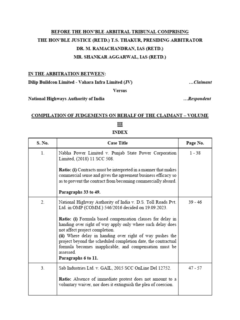 13b. Claimant - S Judgement Compilation - Volume III - 13.01.2026 | PDF