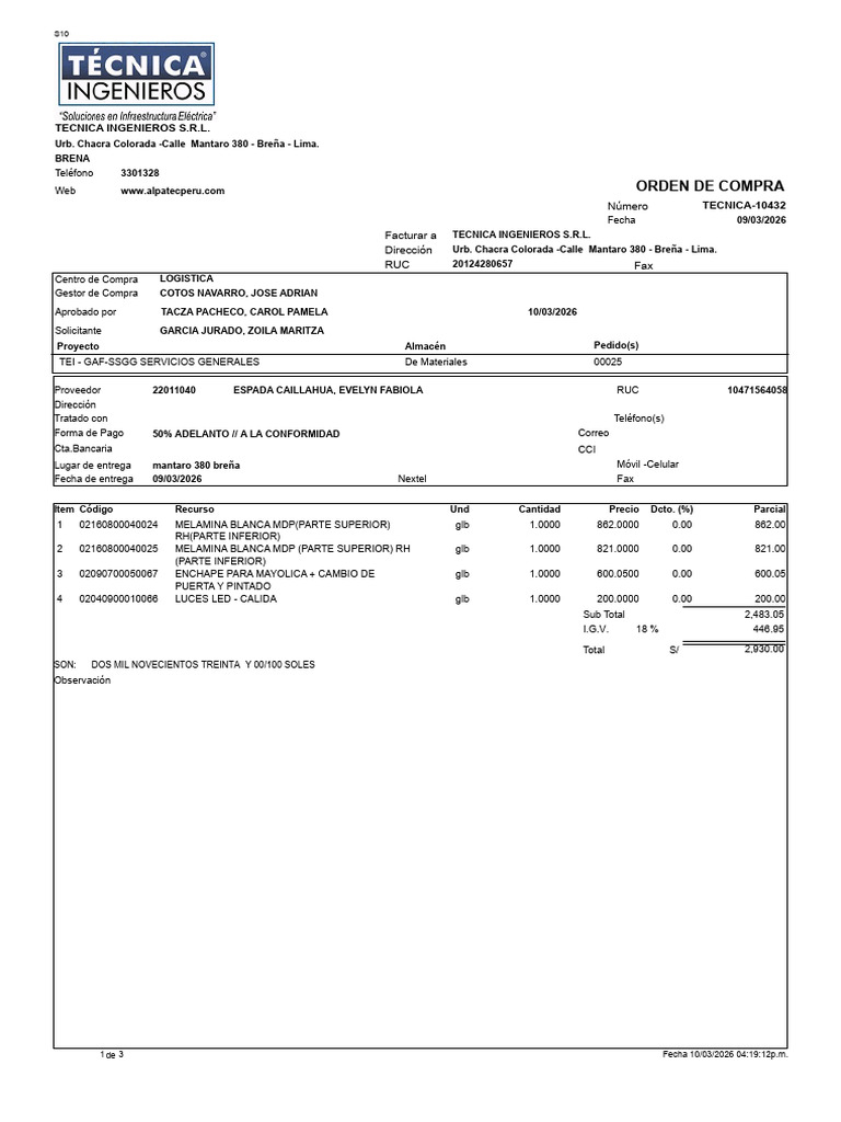 O.C 10432 Evelyn Espada - 2026 SSGG | PDF | Outsourcing | Business