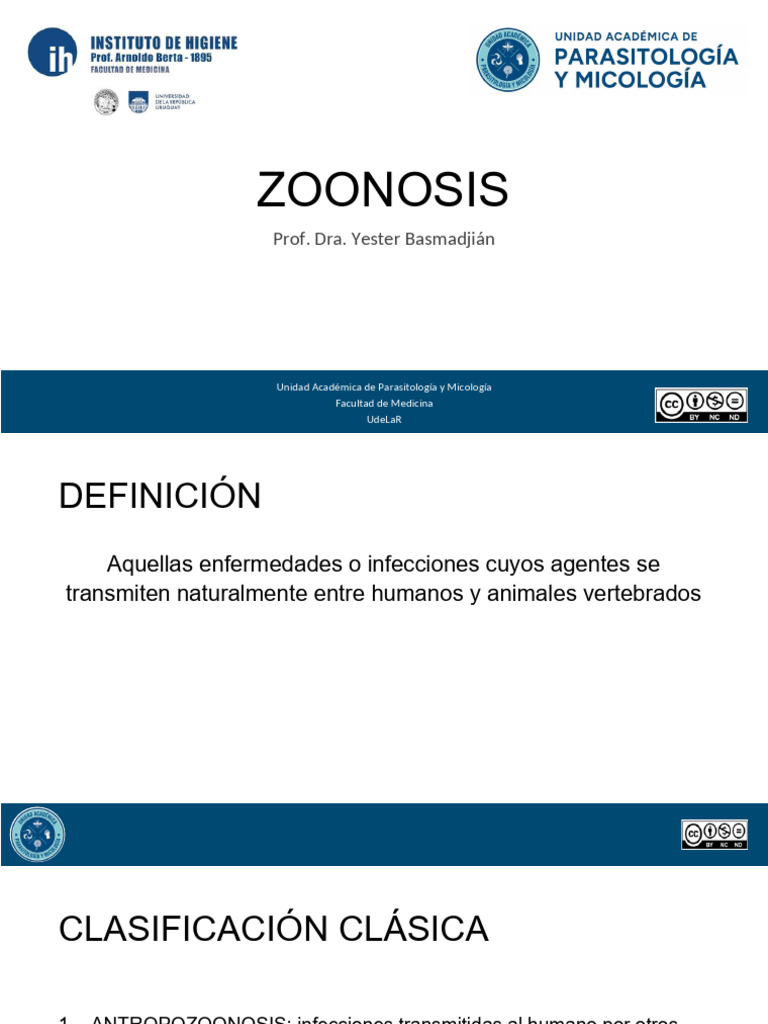 Teorico Conceptos Generales Sobre Zoonosis - 2026 | PDF | Infección ...