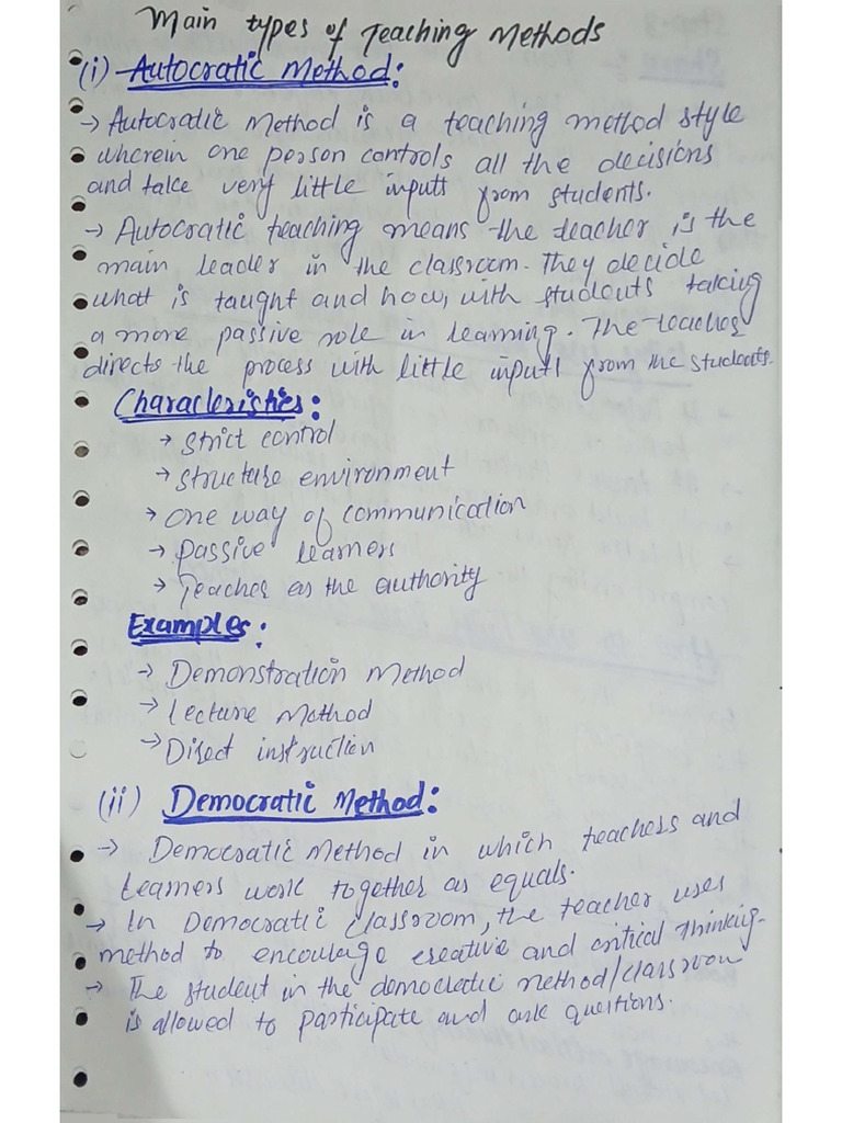 General Methods of Teaching | PDF