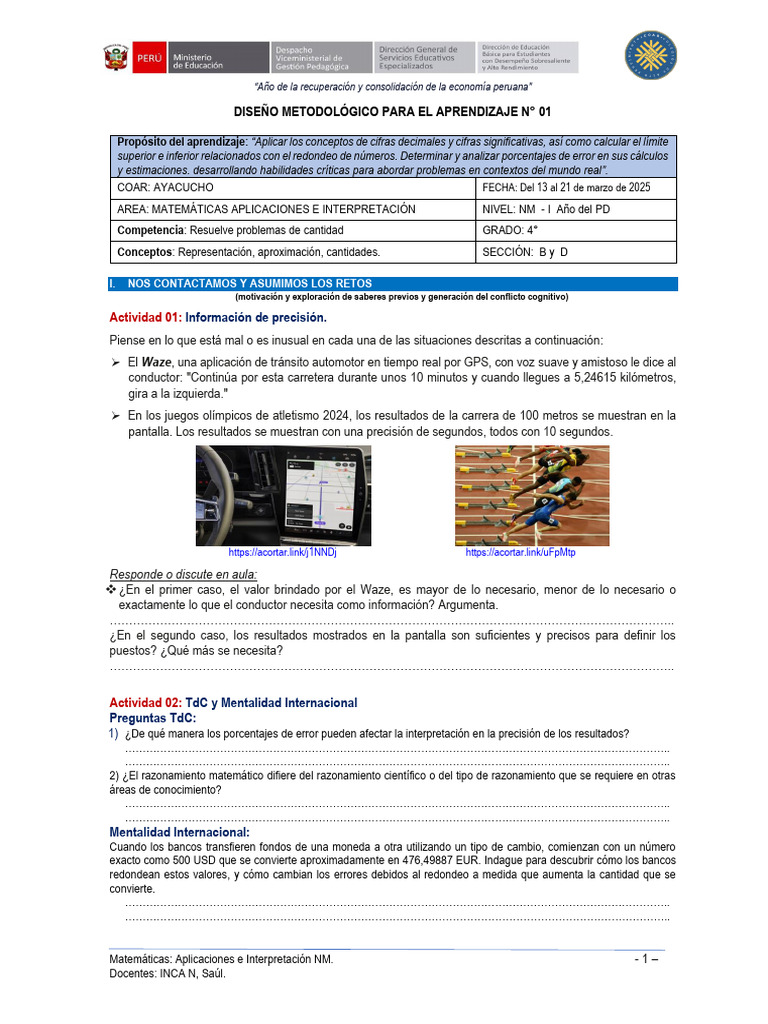 Mat 1 Resuelto | PDF | Decimal | Medición