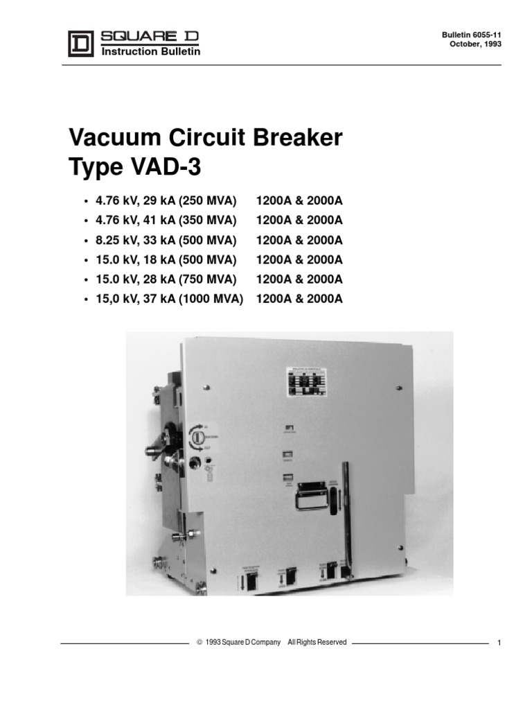VCB | PDF | Relay | Switch