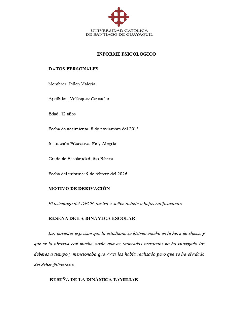INFORME - Jellen Velasquez | PDF | Las emociones | Ansiedad