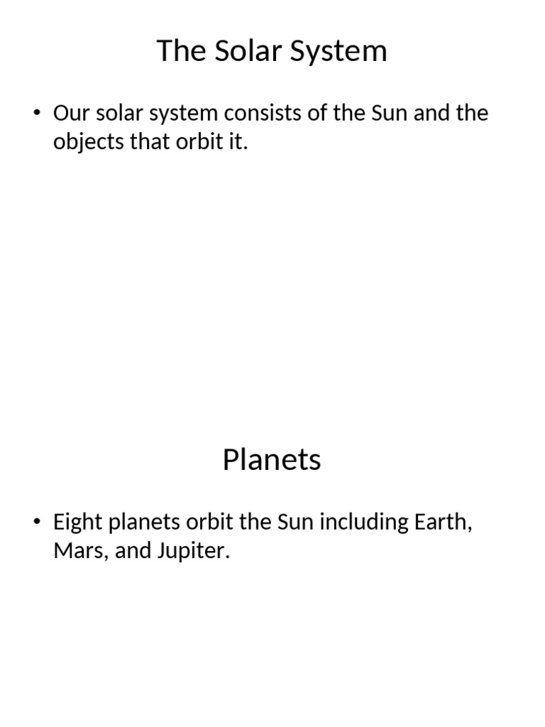 Solar System | PDF