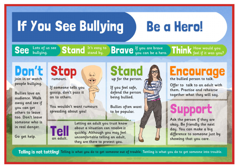 If You See Bullying Poster | PDF