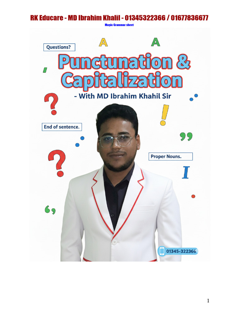 Eng GR - Punctuation & Capitalization | PDF