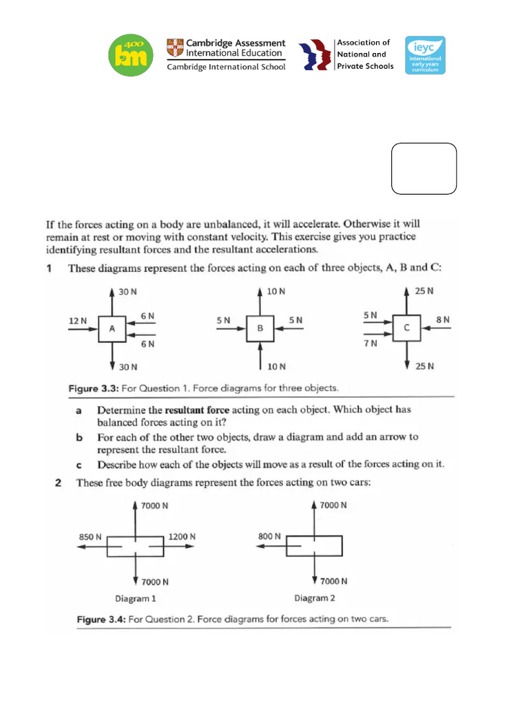 Worksheet How Forces Affect Motion | PDF | Force | Weight