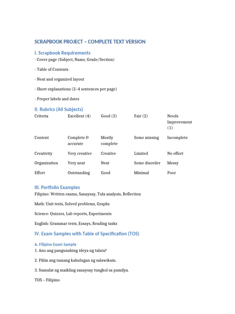 Scrapbook Project COMPLETE Text | PDF | Mathematics | Science