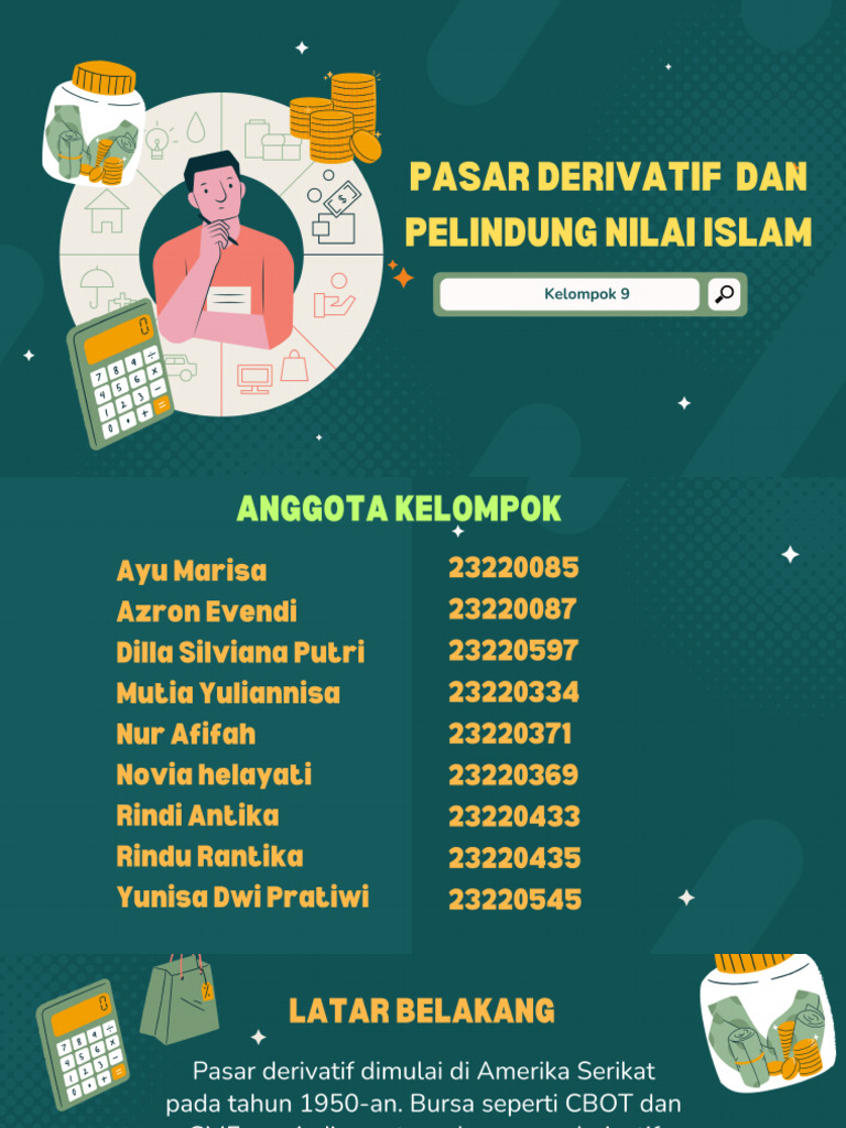 KEL.9 Pasar Derivatif Dan Pelindung Nilai Islam | PDF