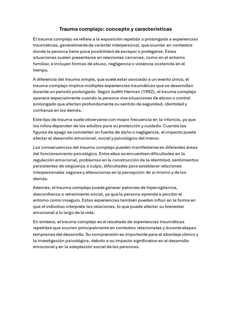 Trauma Complejo | PDF