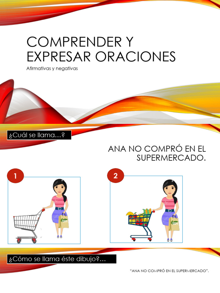 Oraciones Afirmativas y Negativas | PDF