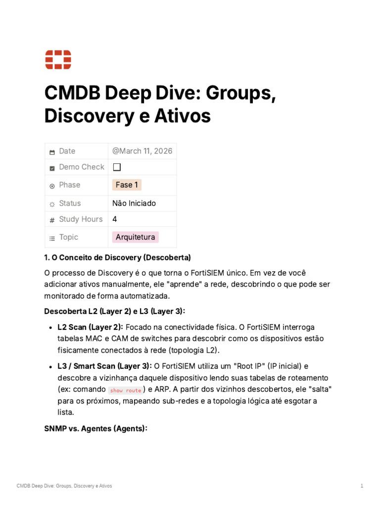 CMDB Deep Dive Groups Discovery e Ativos | PDF | Rede de computadores ...