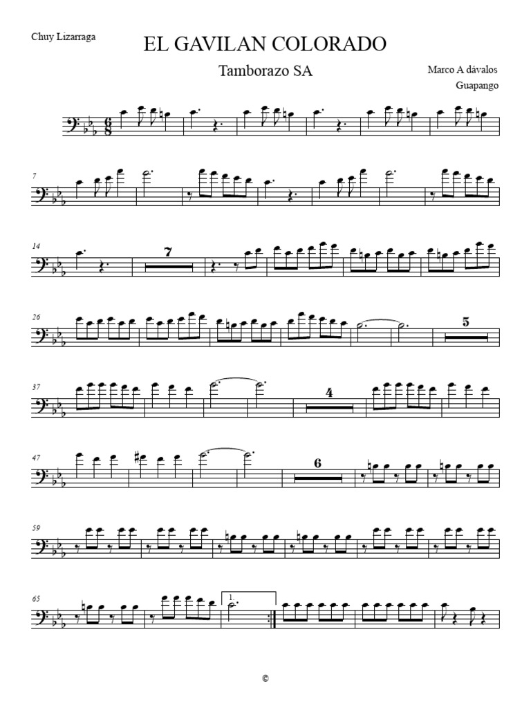 Gavilan Colorado - Trombon | PDF