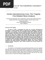 Kentex Fire Tragedy Case Study | PDF | Unemployment Benefits | Employment