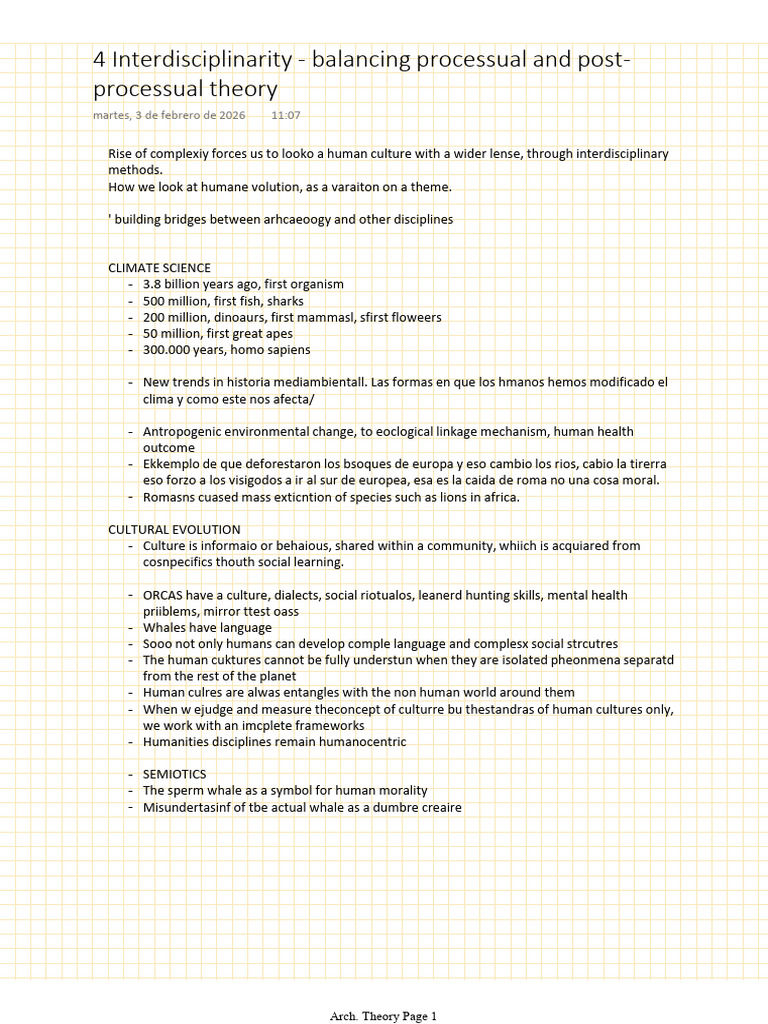 4 Interdisciplinarity - Balancing Processual and Post-processual Theory ...