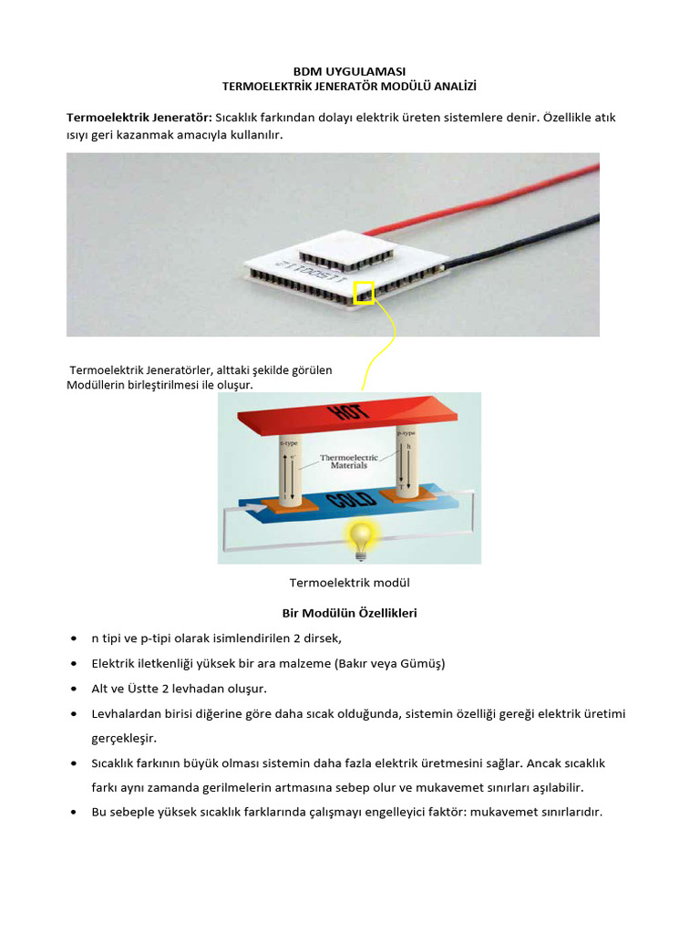 Termoelektrik+Jenarator Sorusu Kare | PDF