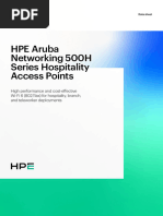 HPE Aruba AP-505 Datasheet Overview | PDF | Wi Fi | Computer Network