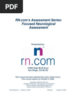 NEURO VITAL SIGNS ASSESSMENT Procedure and Checklist | PDF | Foot | Senses