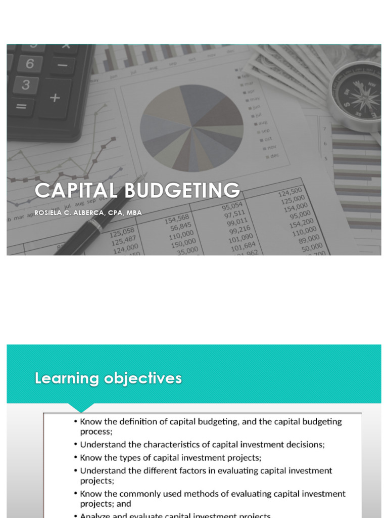 capbud1 | PDF | Net Present Value | Capital Budgeting