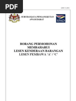 Permohonan Permit Baru - Teksi, Teksi Mewah, Bas | PDF