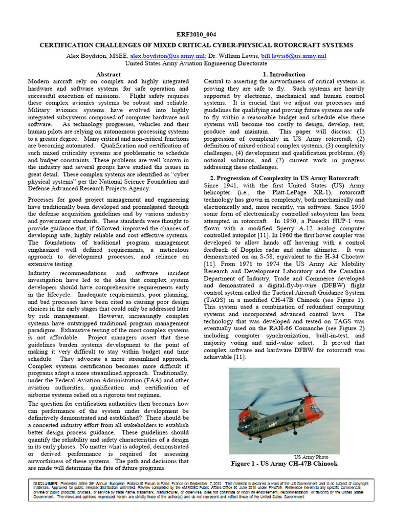 D Critical Cyber-Physical Rotorcraft Systems | PDF | Reliability ...