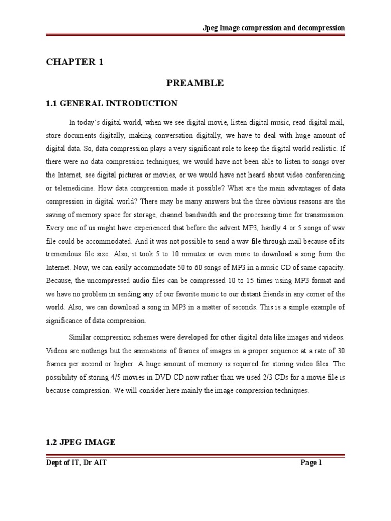 Jpeg Image Compression Using DCT | PDF | Data Compression | Matrix (Mathematics)