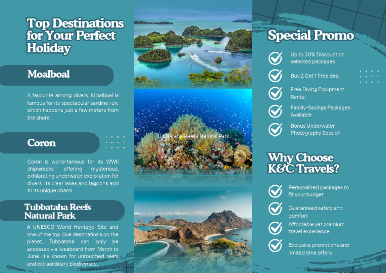 Blue Modern Underwater Adventure Trifold Brochure (1) | PDF