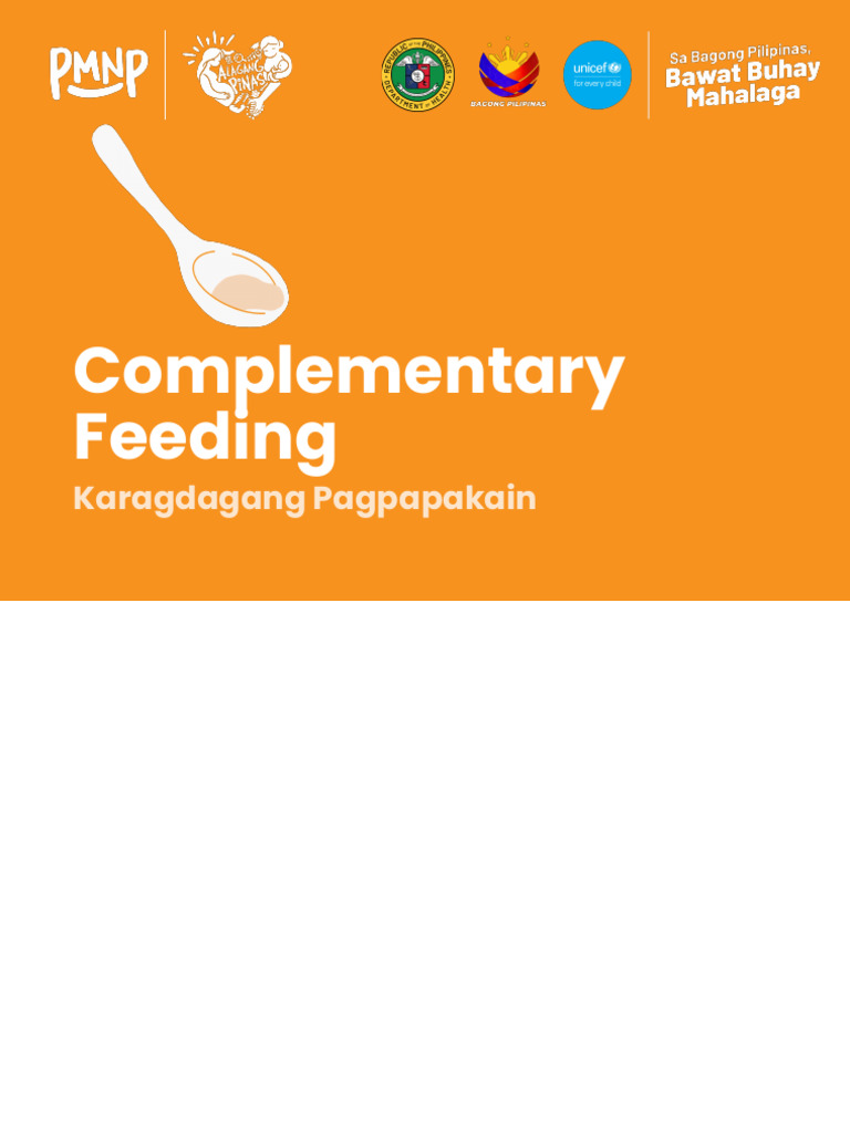 [UNICEF _ DOH Copy] PMNP SBC V3 Complementary Feeding Job Aid | PDF
