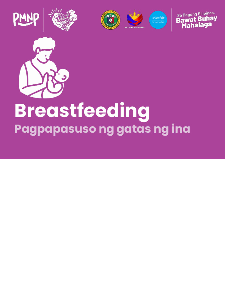 (Unicef - Doh Copy) PMNP SBC v3 Breastfeeding Job Aid | PDF
