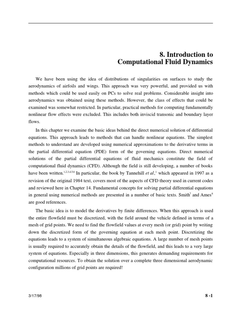 Introduction To Computational Fluid Dynamics Pdf