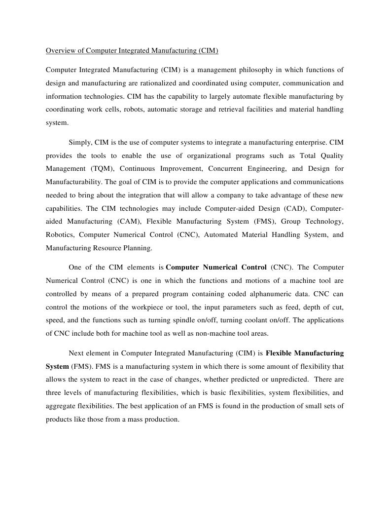 Computer Integrated Manufacturing | PDF | Numerical Control | Computer Aided Design