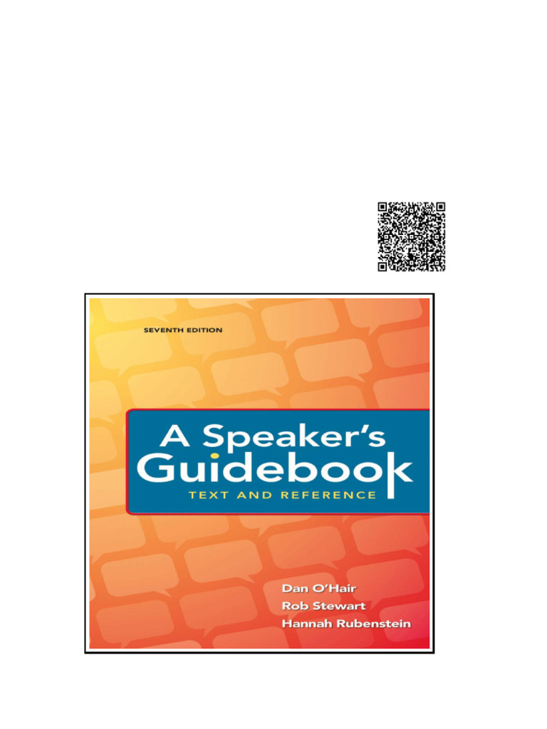 A Speaker's Guidebook Text and Reference 7th Edition by O'Hair Dan ...
