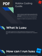 Luau Coding Basics for Roblox | PDF | Data Type | Software Development
