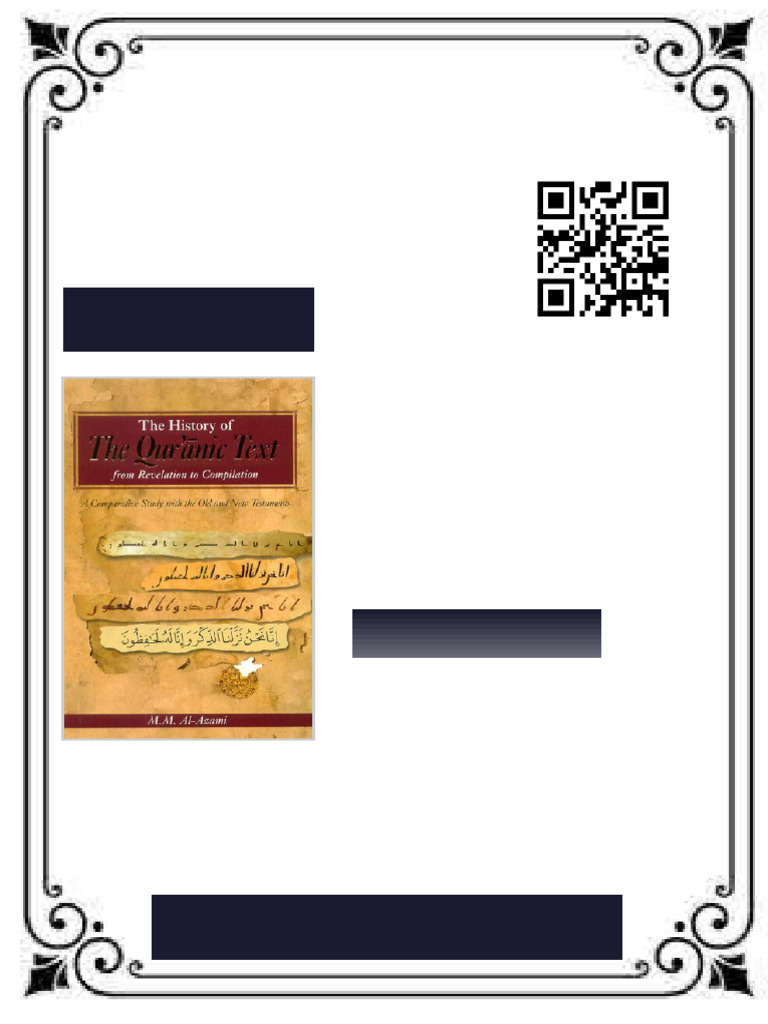 The History of Quranic Text Muhammad Mustafa Al Azami Ebook Extended ...