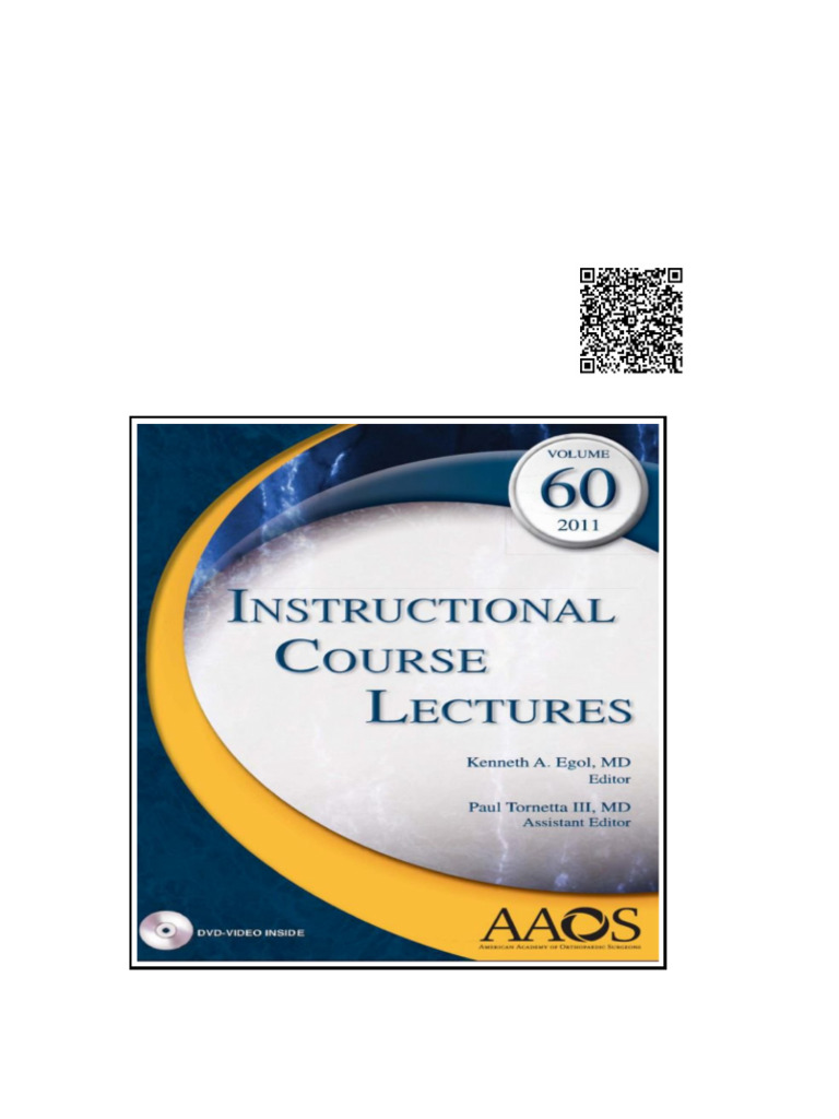 Instructional Course Lectures Volume 60 | PDF | Computing