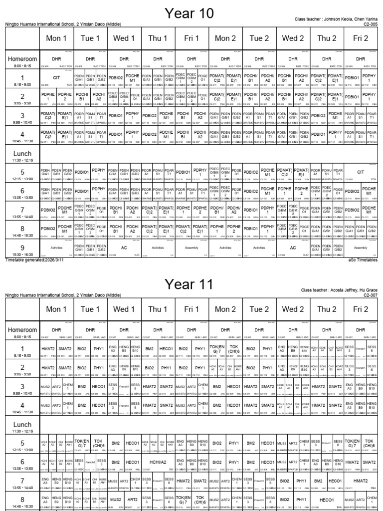 DP+Class+Timetable+(2025-26+S2)+-+3.11+V6 (1) | PDF