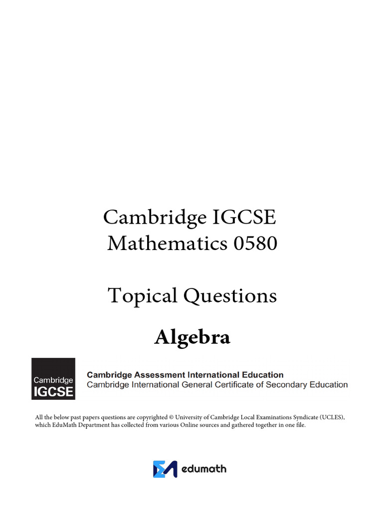 1746404950-Algebra 1 - Extended Math 1 | PDF | Equations | Curve