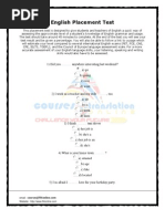 Oxford Placement Test Sample Questions | PDF