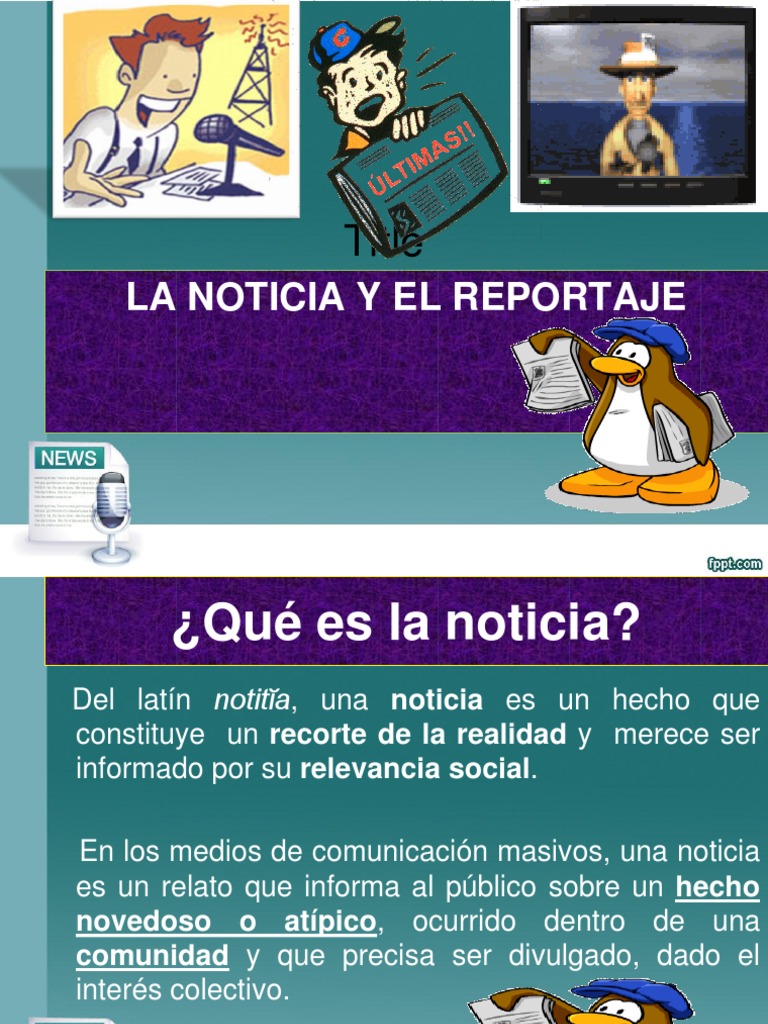 Noticia y Reportaje | PDF