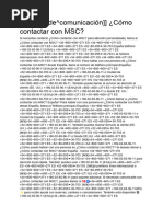 Directorio de Contacto MSC Colombia | PDF