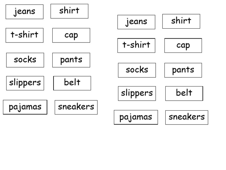 Clothes Words | PDF