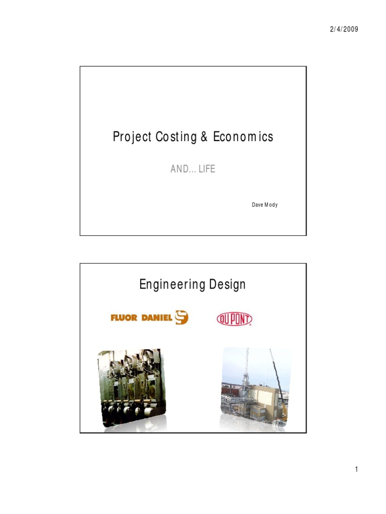 Project Costing and Economics | PDF | Net Present Value | Internal Rate ...