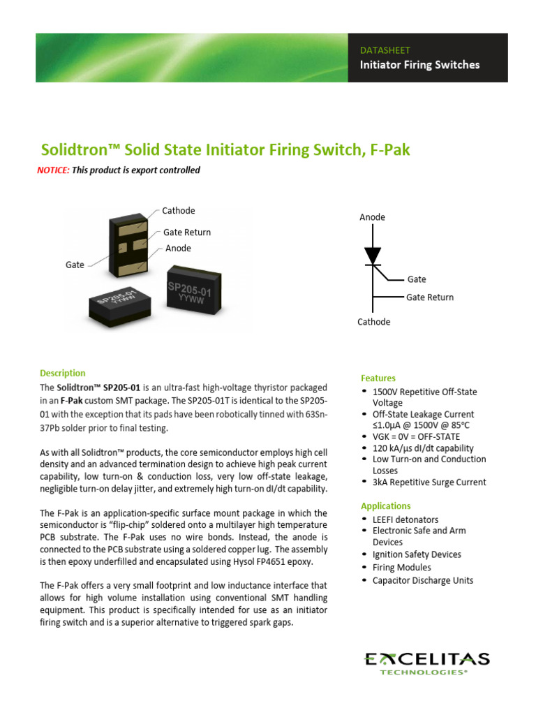 Solidtron SP205-01 SP205-01T Fpak Datasheet-1 | PDF | Electromagnetism ...