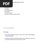 ACT Made Simple: Extra Resources Guide | PDF | Goal Setting | Emotions