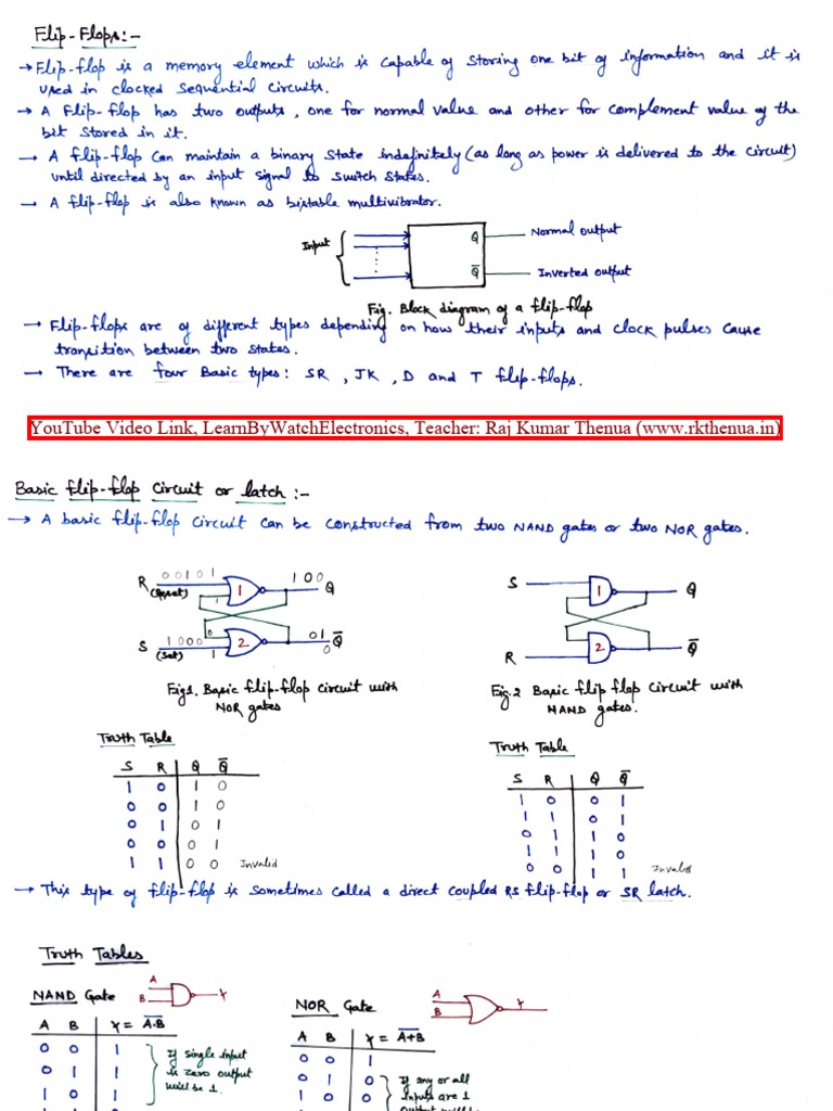 34 Flip Flops Introduction | PDF | Integrated Circuit | Electrical ...
