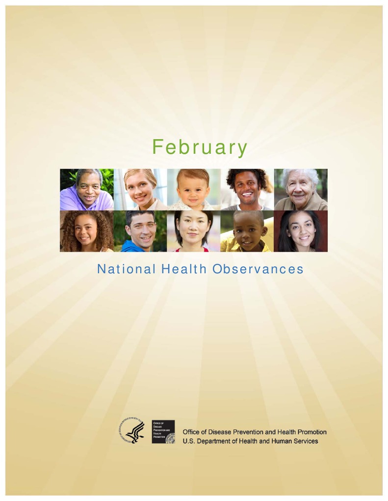 February: National Health Observances | PDF | Coronary Artery Disease ...