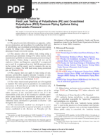 ASTM F2164: PE Pipe Leak Testing Standards | PDF | Leak | Pressure