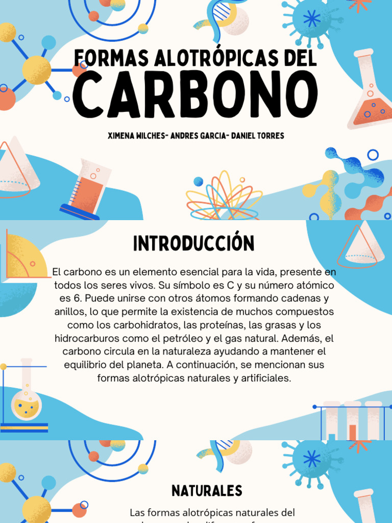 Formas Alotrópicas Del Carbono | PDF | Carbón | Grafito
