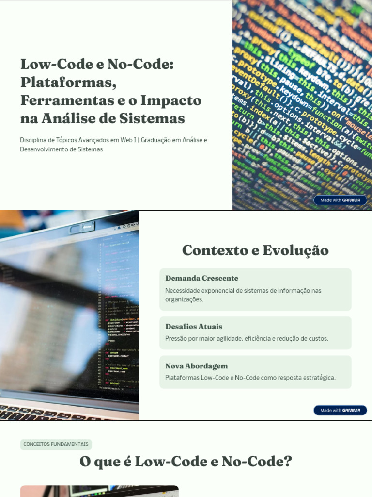 18.1. Low Code e No Code Plataformas Ferramentas e o Impacto Na Analise ...
